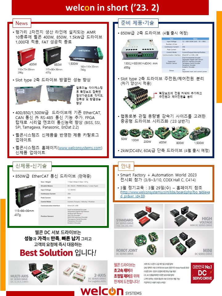 (Feb, 2023) Welcon in short No.2 > Welcon in short | WELCON SYSTEMS
